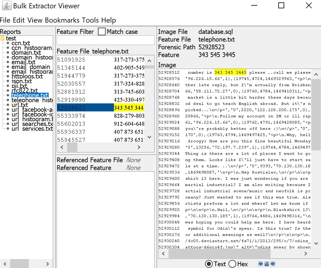 Using Bulk Extractor for Quick OSINT Wins